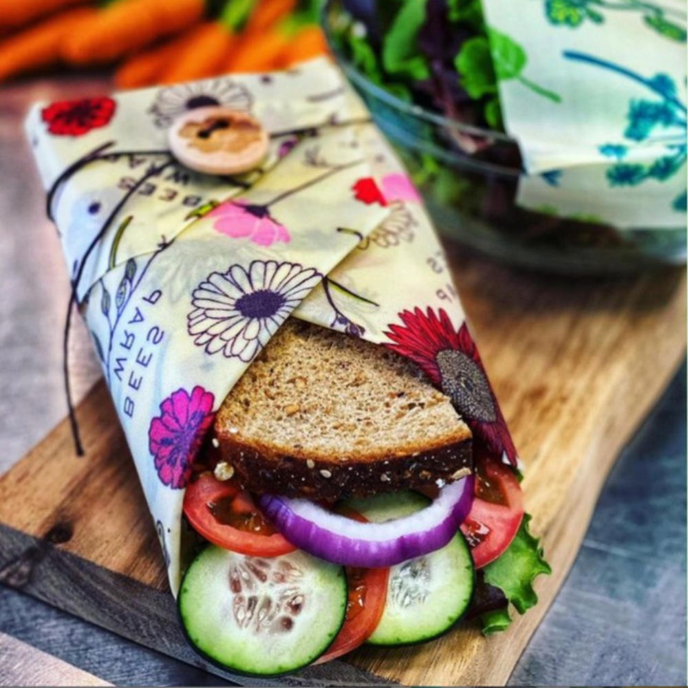 Bee's Wrap® Vegan Sandwich Wrap with Tie | Reusable Food Storage